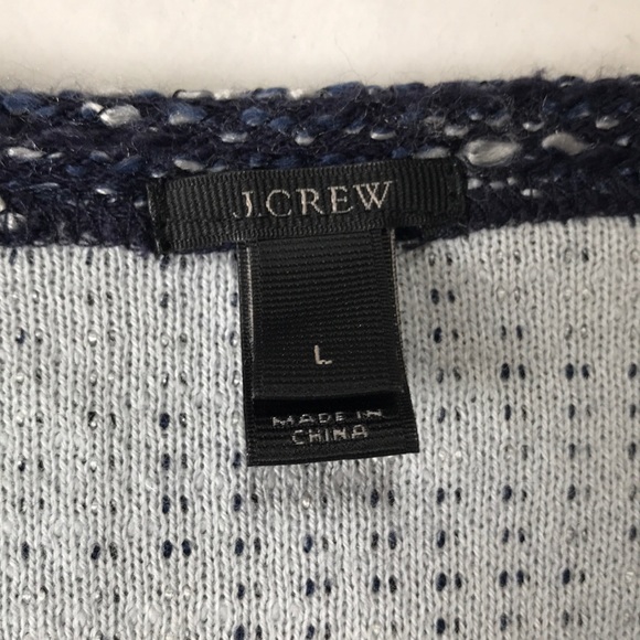 J. Crew | Jackets & Coats | J Crew Boucl Jacket In Indigo Colorblock ...